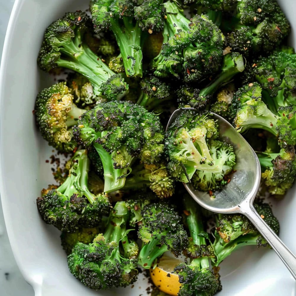 Crispy Air Fried Frozen Broccoli - Gimme Recipe