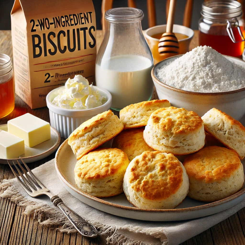 Effortless Delight: 2-Ingredient Biscuits Recipe - Gimme Recipe