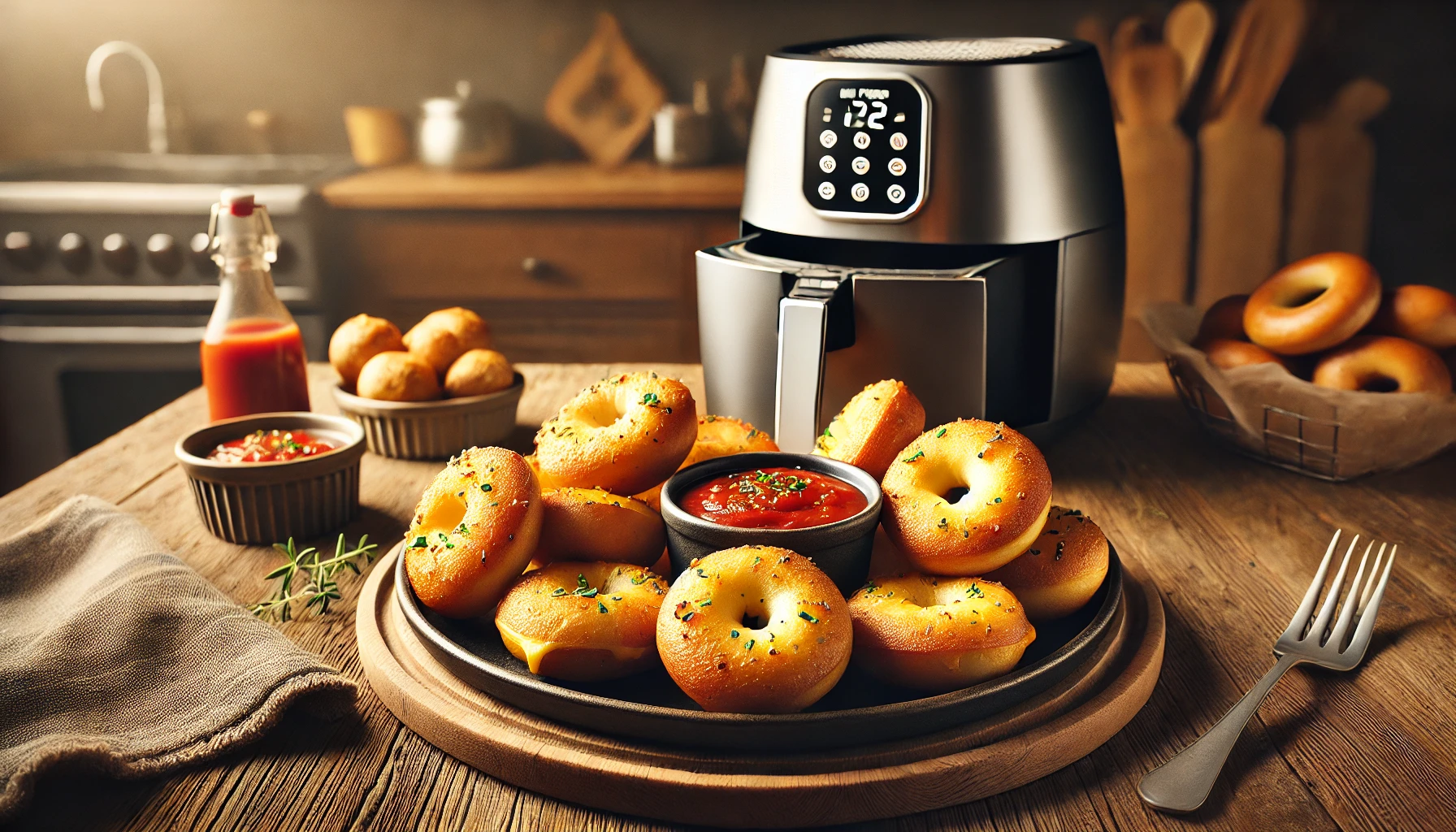 Perfectly Air-Fried Bagel Bites: A Quick and Delicious Snack - Gimme Recipe