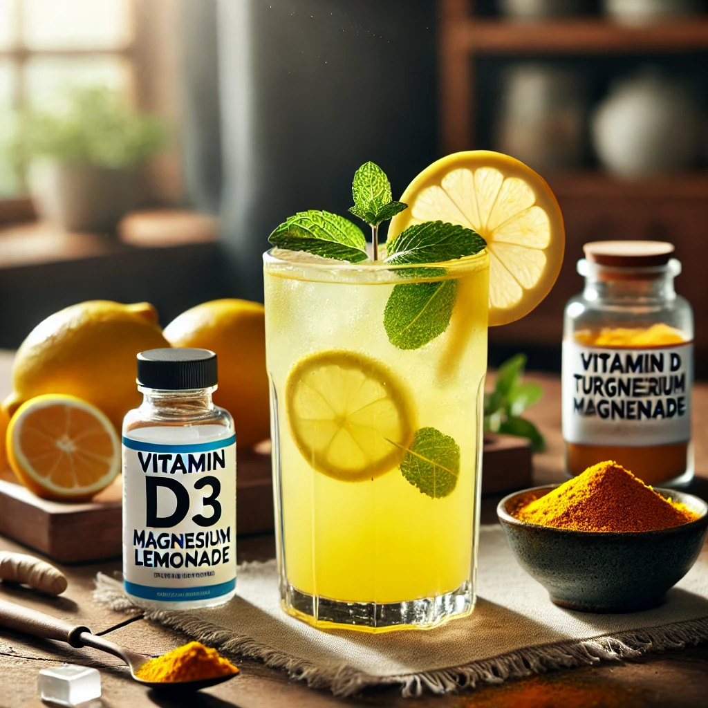 Refreshing Vitamin D Turmeric Magnesium Lemonade Recipe - Gimme Recipe