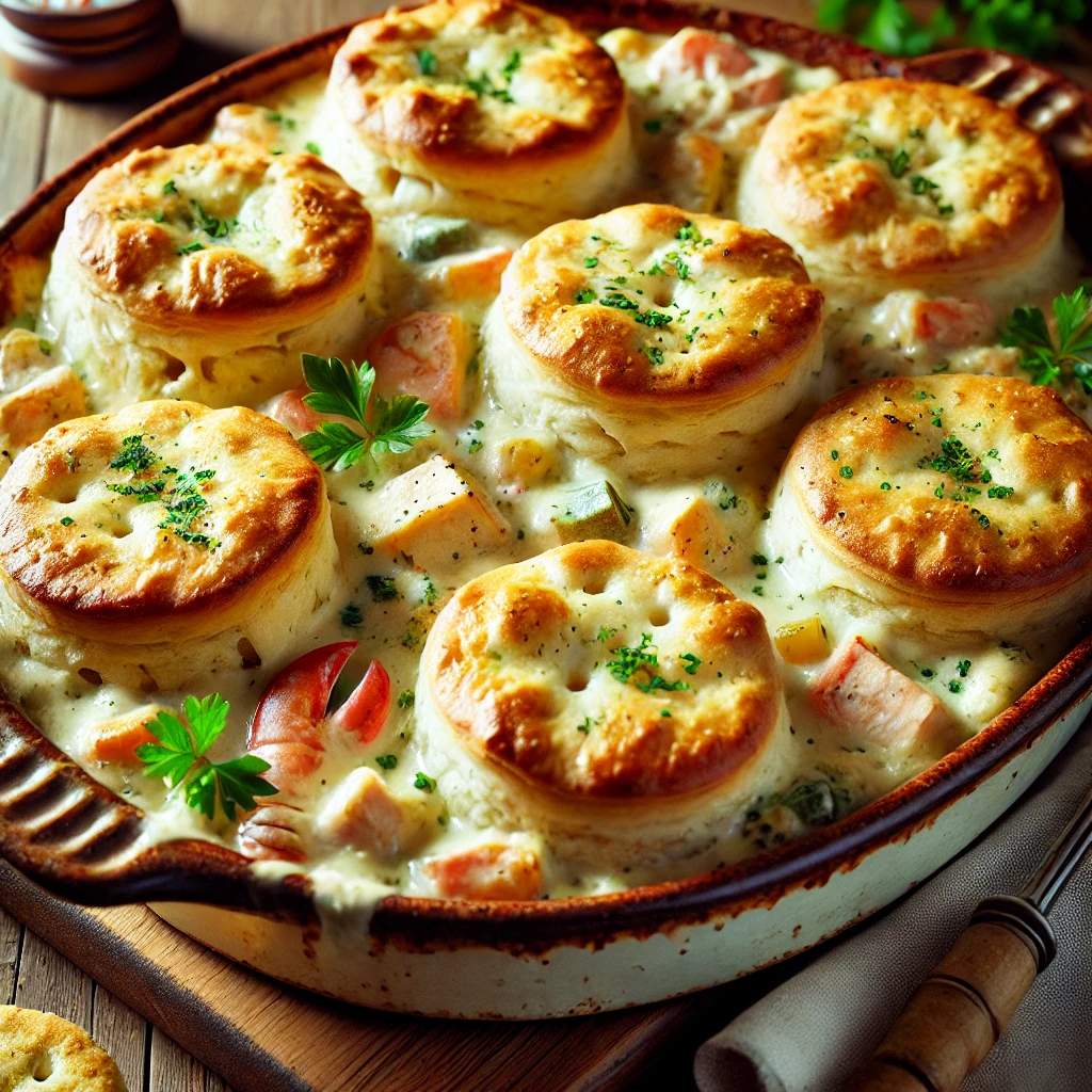 Chicken Pot Pie with Red Lobster Biscuits: A Comfort Food Twist - Gimme ...