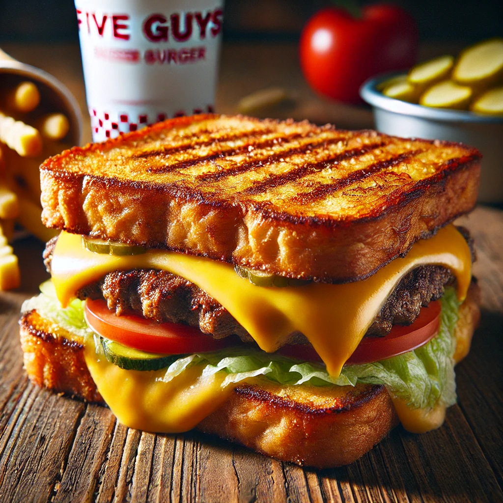 Five Guys Grilled Cheese Burger: A Decadent and Savory Treat - Gimme Recipe
