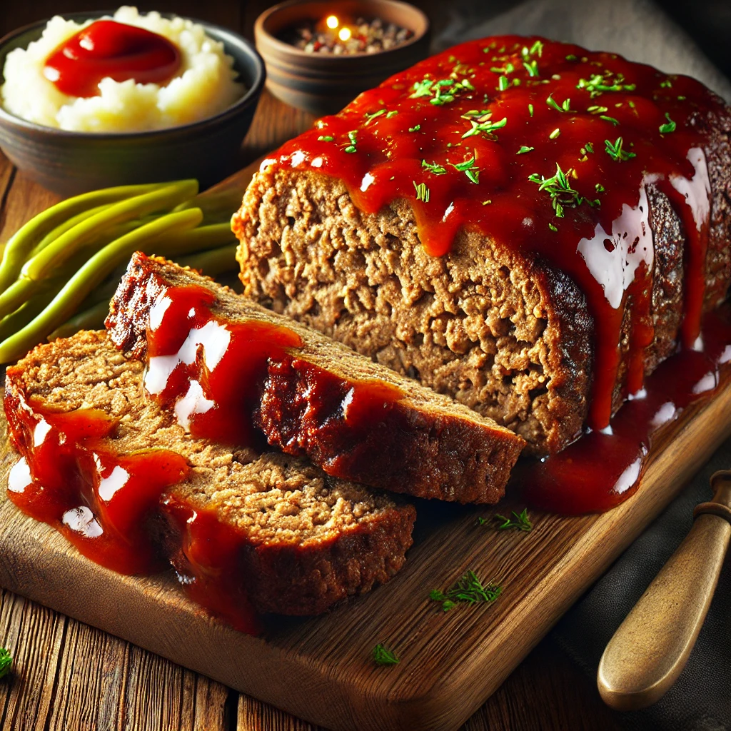 Ground Beef Meatloaf with Ketchup Glaze: A Classic Comfort Food - Gimme ...