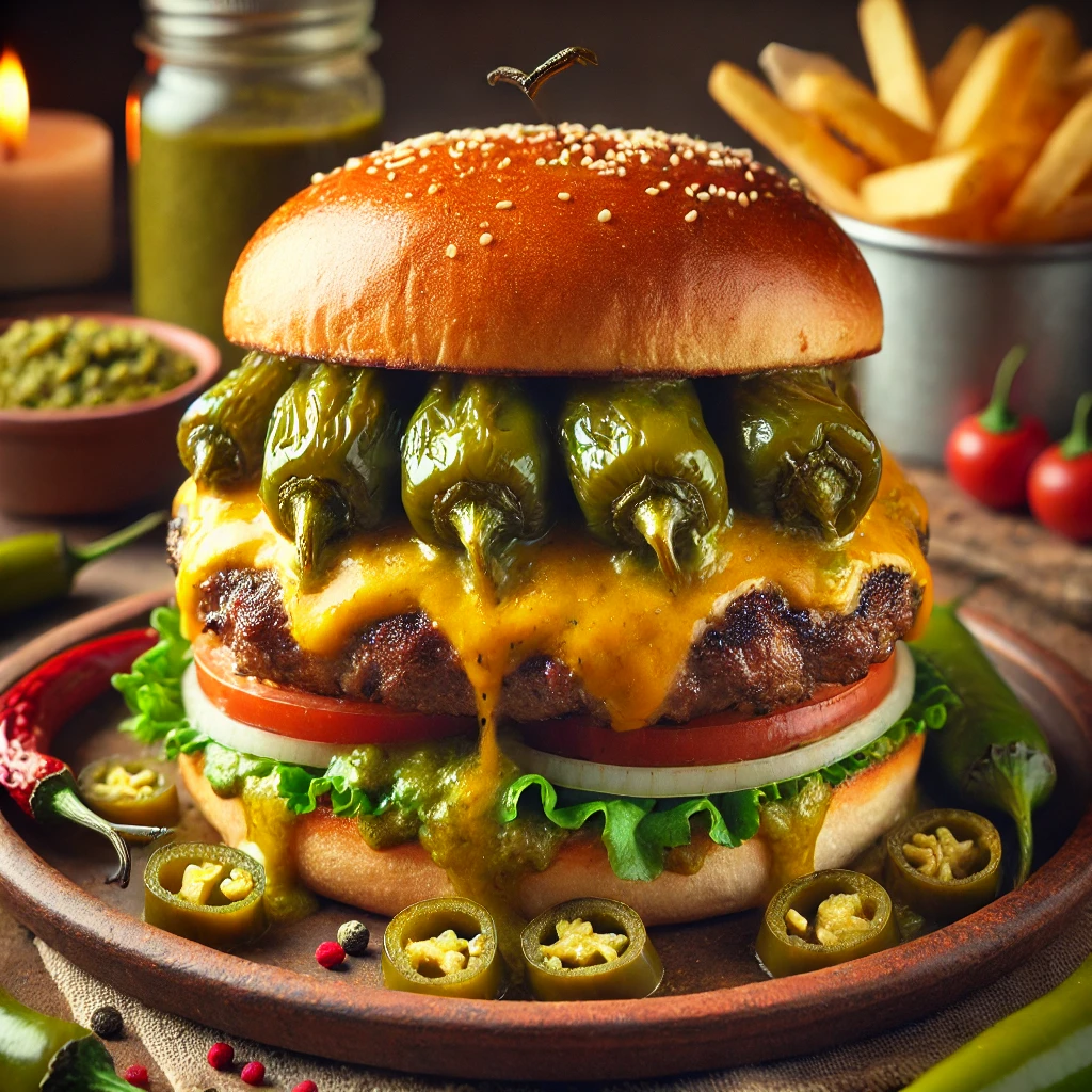 New Mexico Green Chile Cheeseburgers: A Spicy, Flavorful Twist on the ...