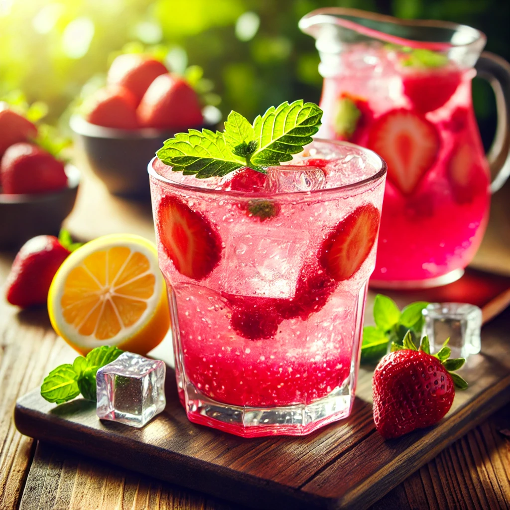 Refreshing Strawberry Acai Lemonade Refresher Without Berries - Gimme ...