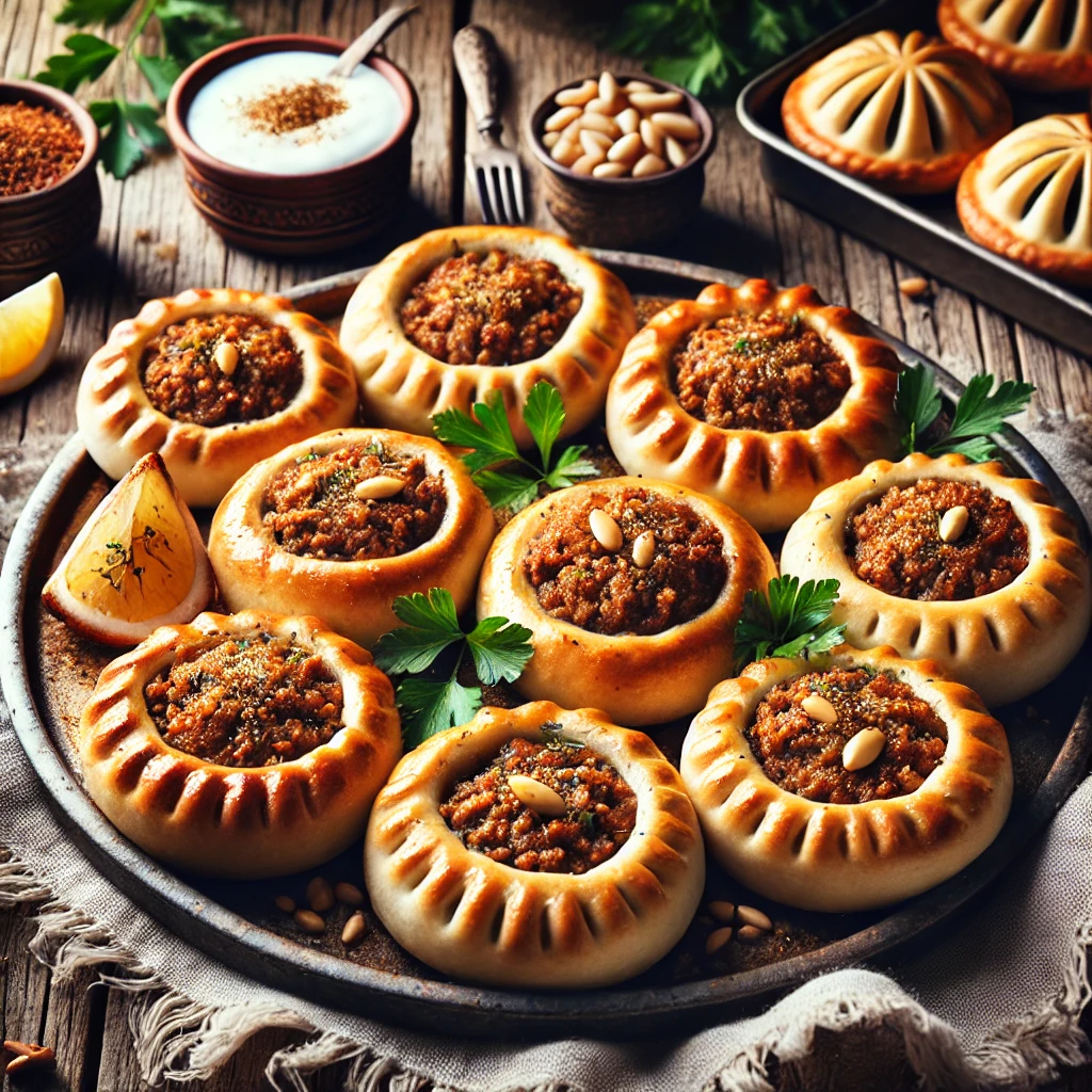 Sfeeha with Spiced Ground Beef: A Middle Eastern Delight - Gimme Recipe