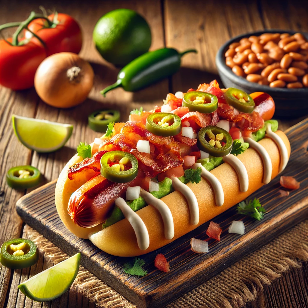 Sonoran Hot Dogs: Bacon-Wrapped Hot Dogs with Mexican-Style Toppings ...