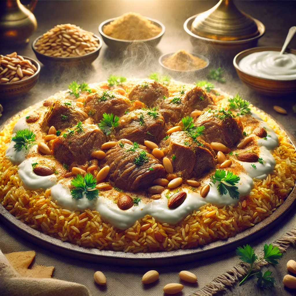 Mansaf with lamb and rice - Gimme Recipe