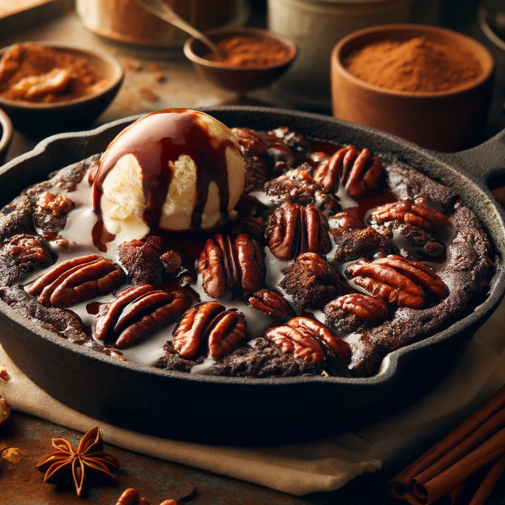 Unbelievably Decadent Meat Church Chocolate Pecan Cobbler! - Gimme Recipe