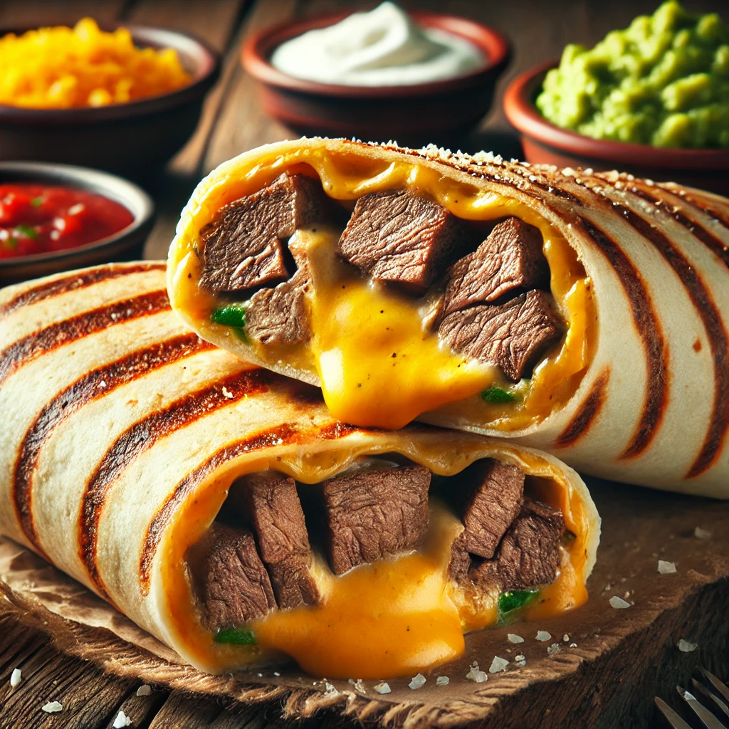 Steak Grilled Cheese Burrito: A Cheesy, Meaty Masterpiece - Gimme Recipe