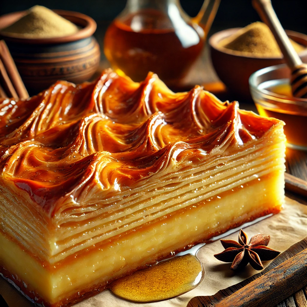 Traditional Greek Galaktoboureko (Custard Pie) Recipe - Gimme Recipe