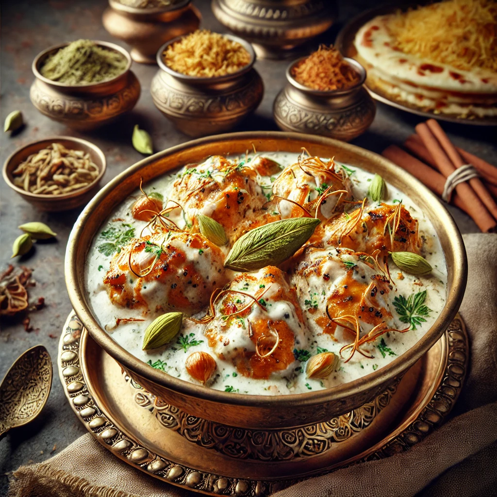 The Most Exquisite Mughlai Chicken Rezala with Yogurt and Cream - Gimme ...