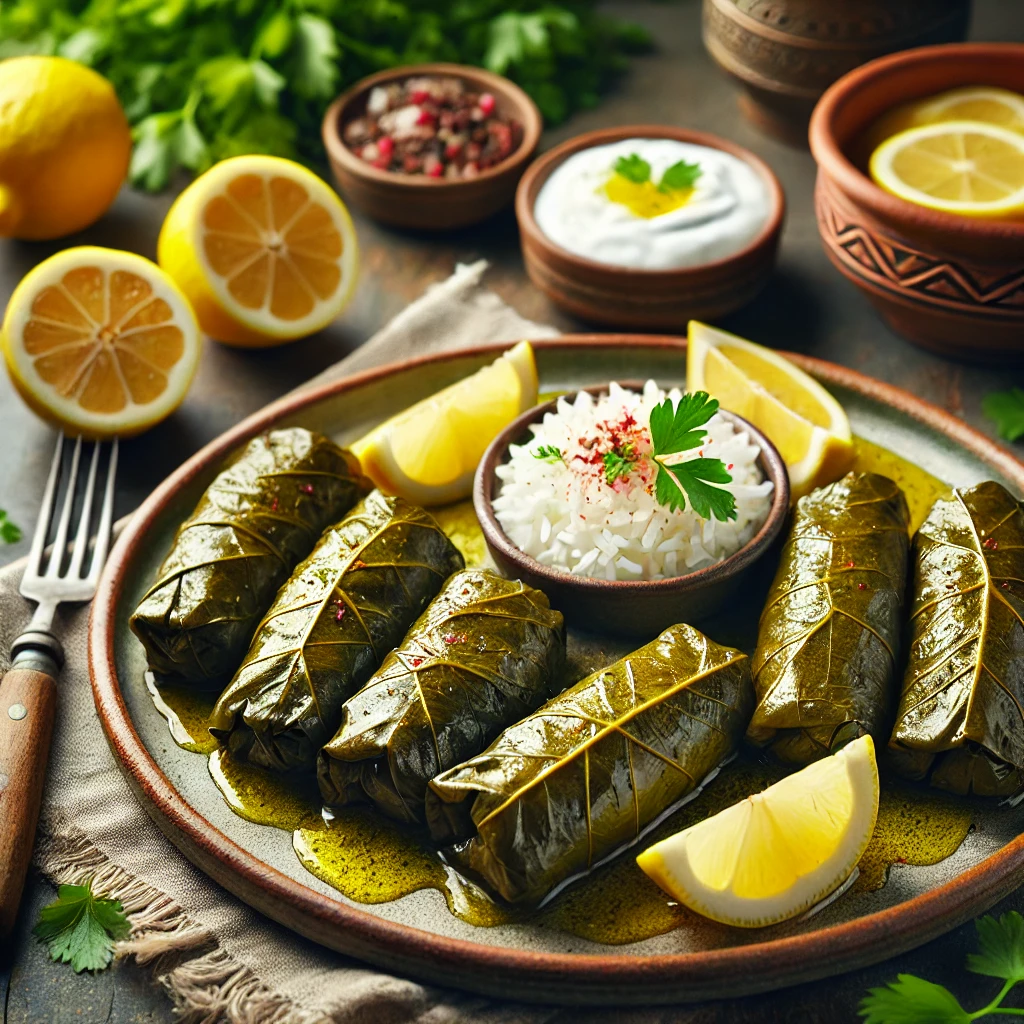 Stuffed Grape Leaves with Rice – A Timeless Dish Full of Flavor - Gimme ...