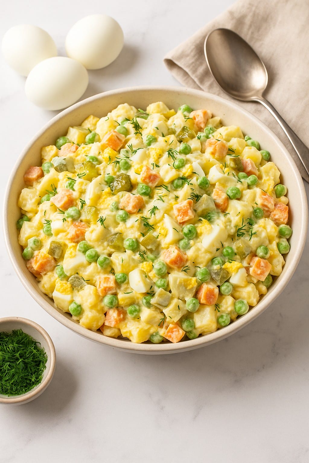 Russian Potato Salad Recipe - Gimme Recipe