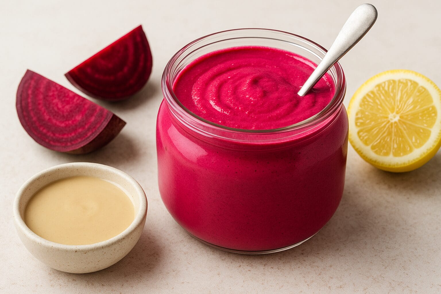 he Most Irresistible Tahini Beet Dressing You’ll Ever Make - Gimme Recipe