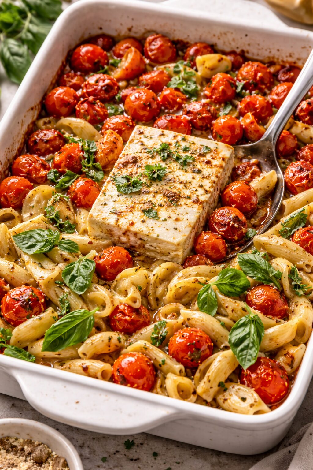 Baked Tomato Feta Pasta That Turns One Pan Into a Creamy, Dreamy Dinner ...