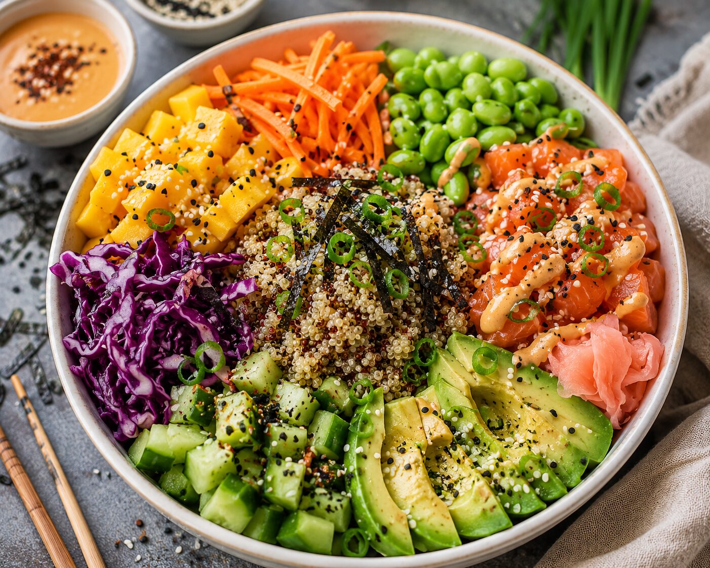 The Sushi Quinoa Power Bowl We Make When We Want Fresh, Colorful, Feel ...