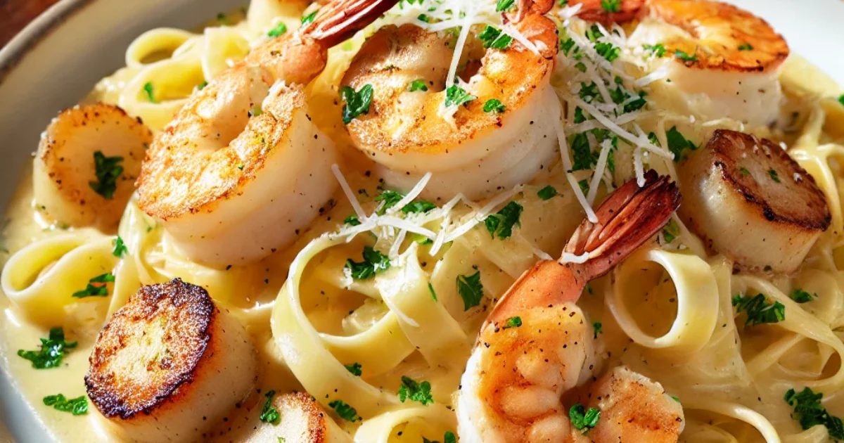 Bonefish Grill-Inspired Signature Pasta: Creamy Seafood Pasta with a ...