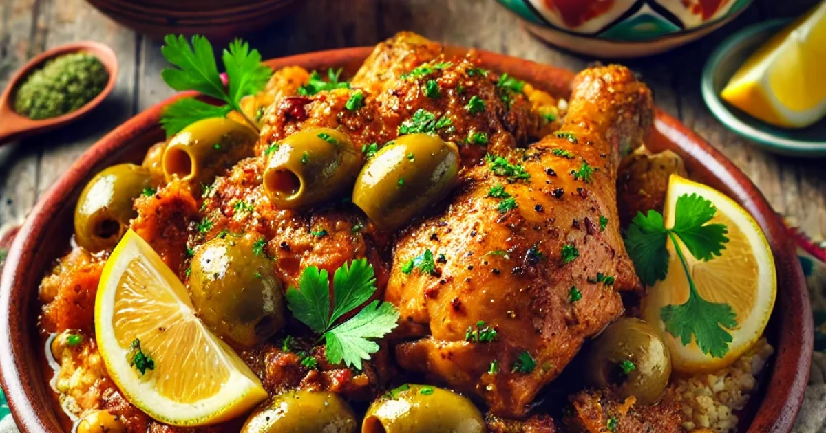 Slow-Cooked Moroccan Chicken with Olives: A Flavorful and Aromatic Dish ...